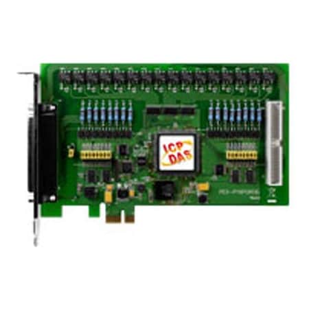 Icp Das PCI Express, 8 Channel Isolated Digital Inputs and 8 Channel Relay Output PEX-P8POR8i | Zoro